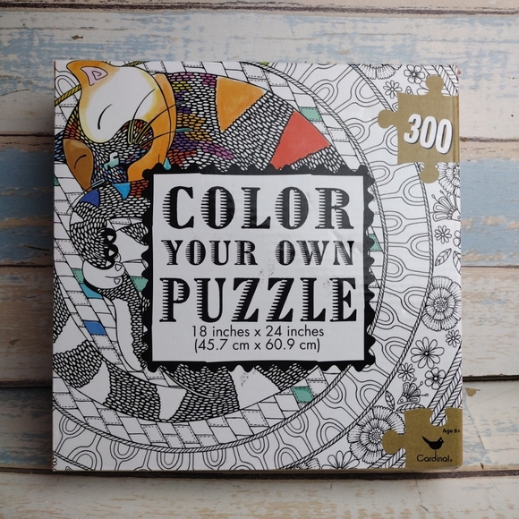Cardinal | Toys | Cat Themed Color Your Own Puzzle 30 Pieces By ...